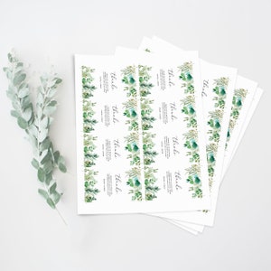 Printable Greenery Let Love Grow Wedding Gift Tag Template - Watercolor ...