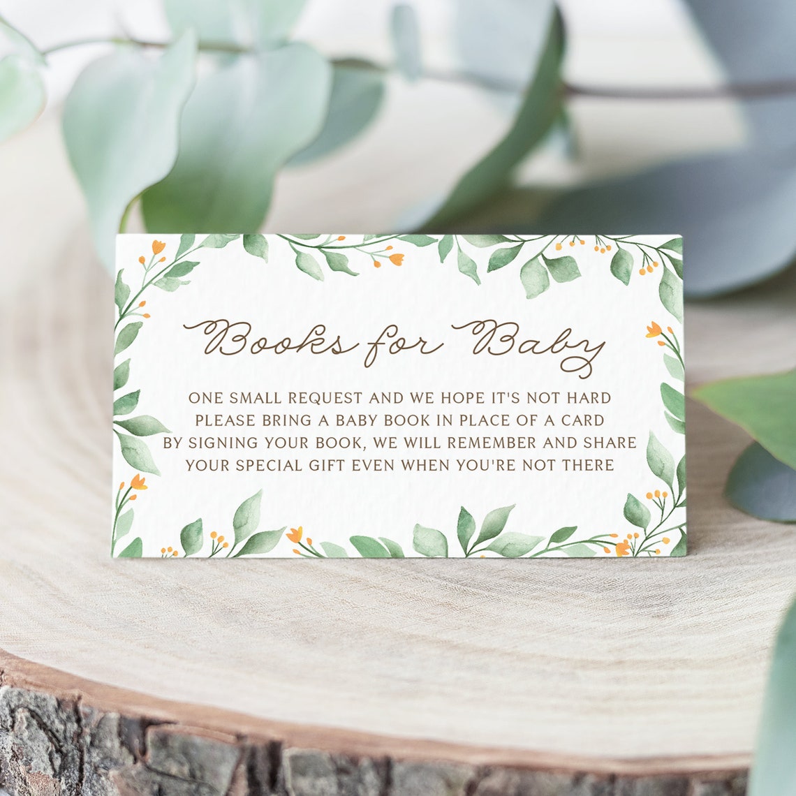 Printable Book Request Ticket Card Watercolor Leaves Bring a - Etsy