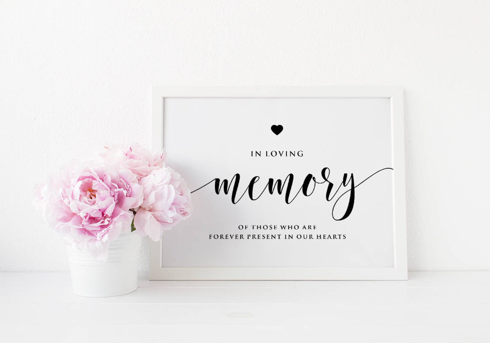 INSTANT DOWNLOAD Wedding Sign in Loving Memory Sign - Etsy