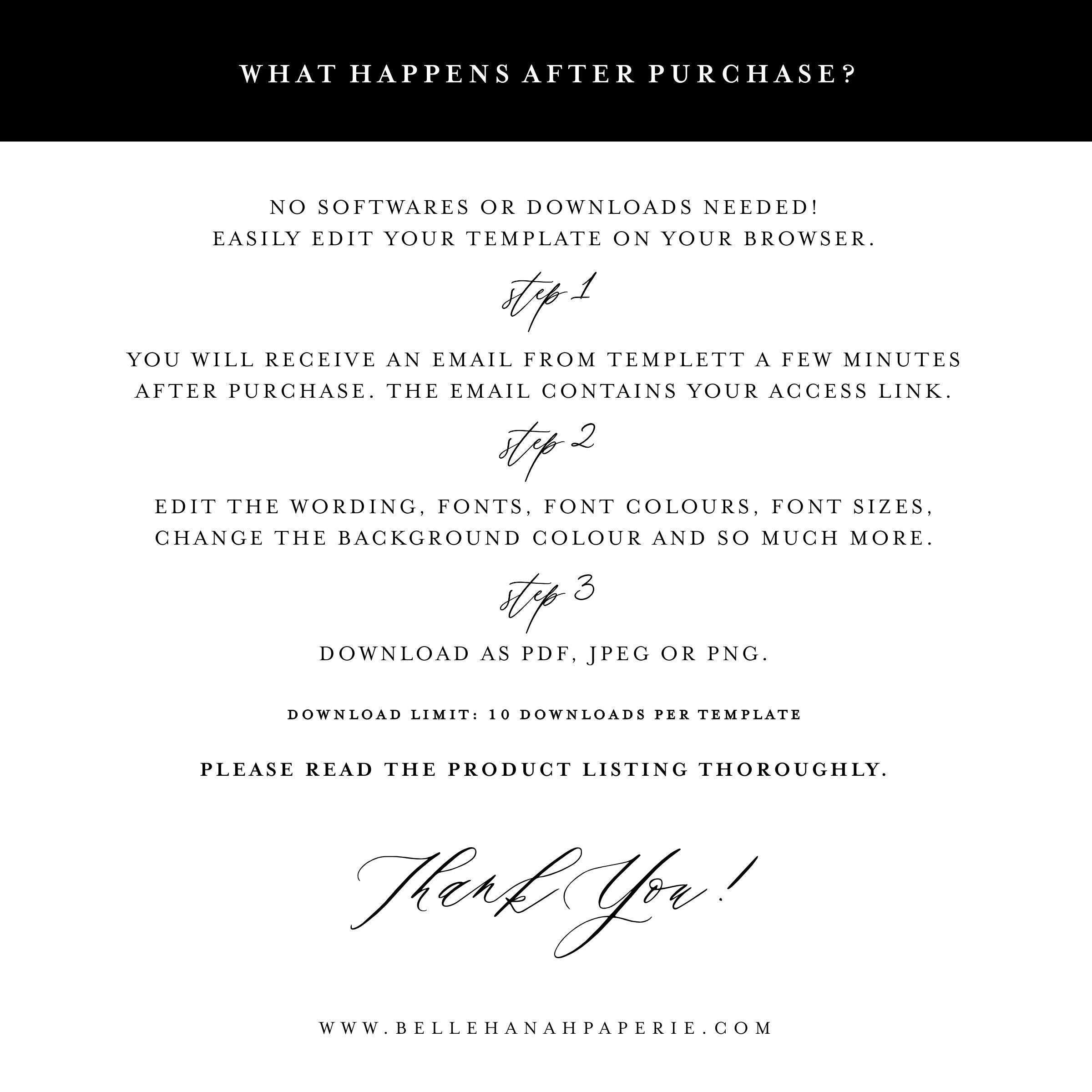 Printable Fall Wedding Program Fans Template Editable | Etsy