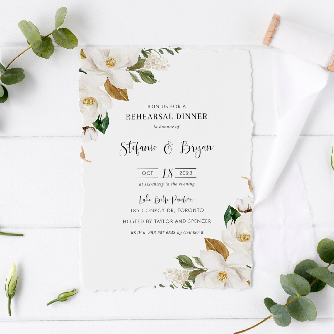 Printable Rustic Engagement Party Invitation Template | Etsy