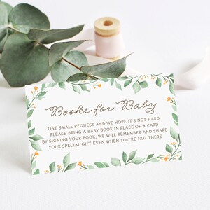 Printable Book Request Ticket Card Watercolor Leaves Bring a - Etsy