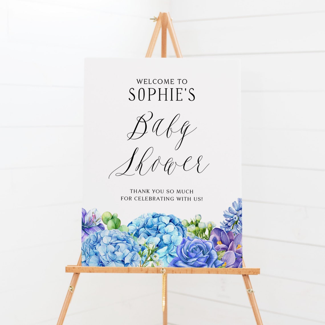 Printable Floral Baby Shower Welcome Sign Template Editable - Etsy