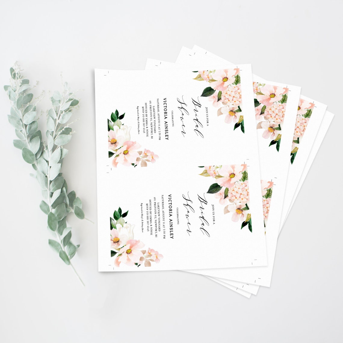 Printable Blush Floral Retirement Party Invitation Template - Pink ...