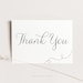 Printable Script Thank You Card 5x7 Modern Calligraphy Flat Thank You ...