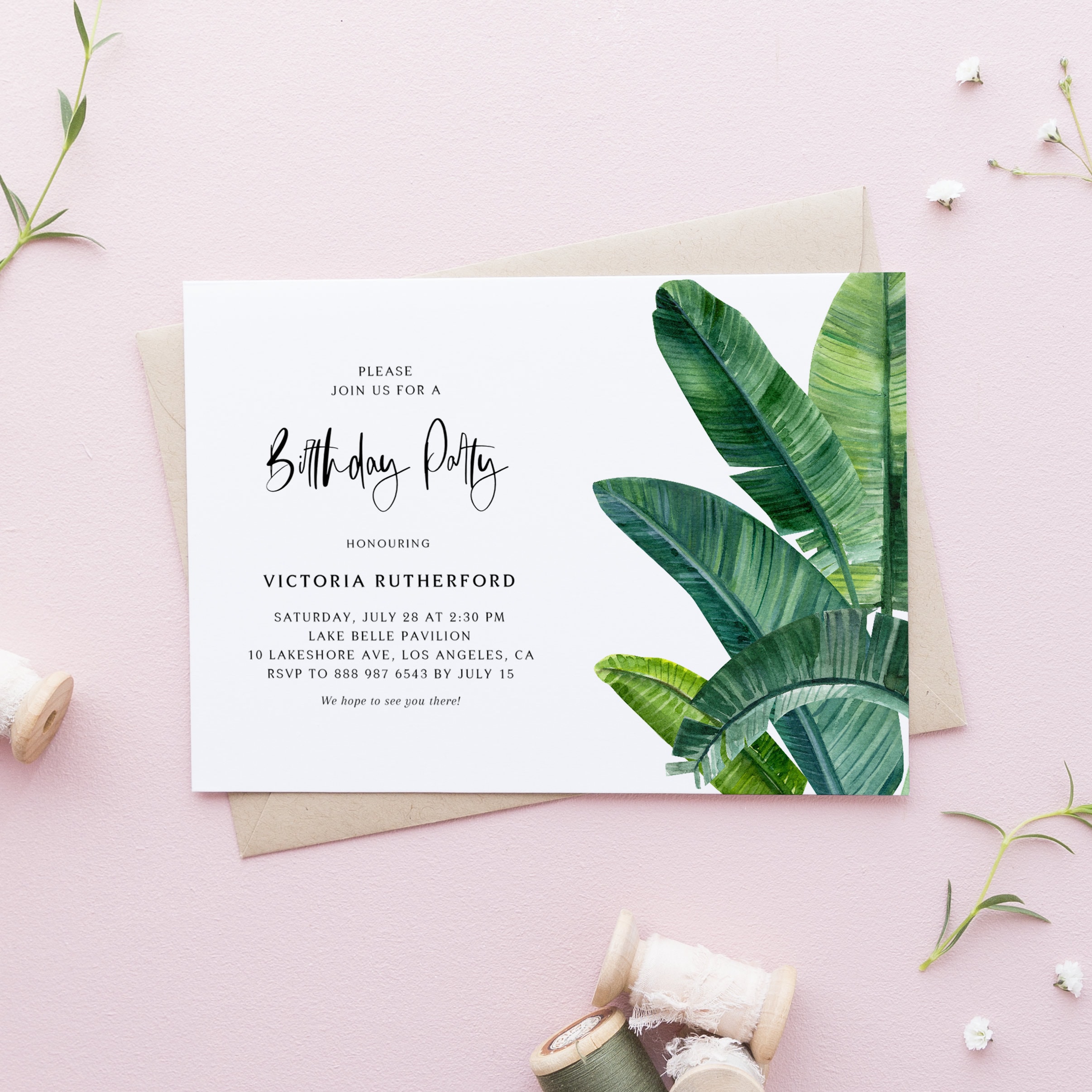 Banana Invitation Template