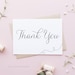 Printable Script Thank You Card 5x7 Modern Calligraphy Flat Thank You ...