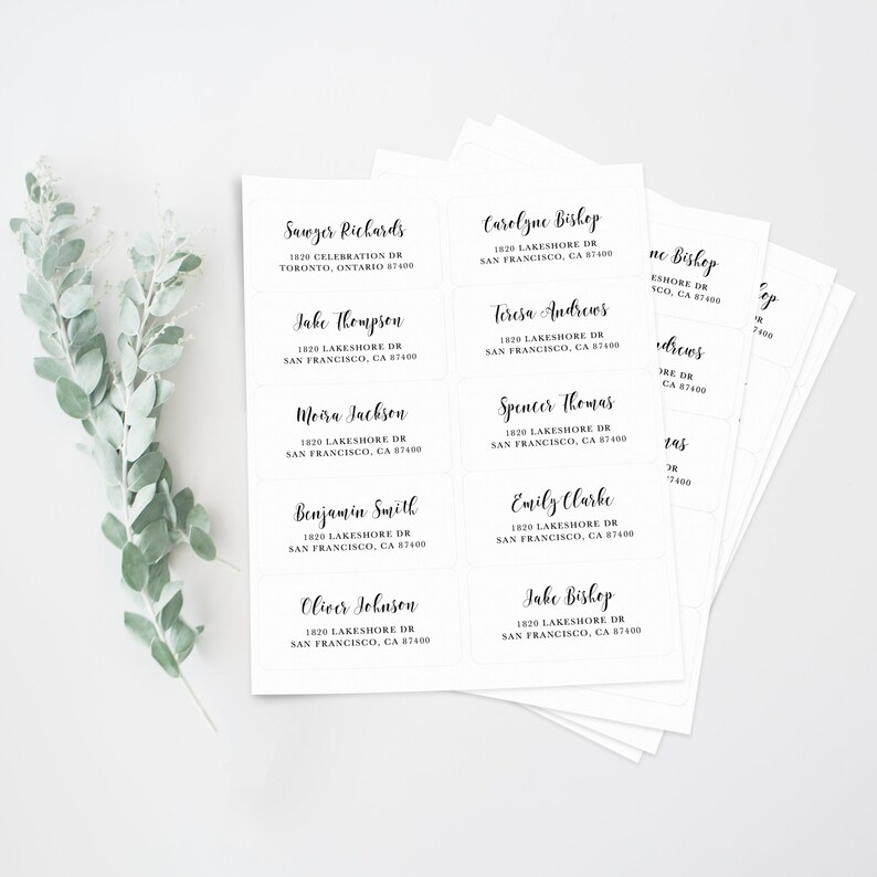Printable Avery Address Label Template DIY Avery 4x2 Address Etsy