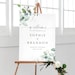 Printable Boho Greenery Wedding Welcome Sign Template - DIY Watercolor ...