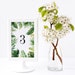 INSTANT DOWNLOAD Table Numbers 1 to 20 Watercolor Tropical - Etsy