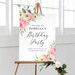 Printable Spring Birthday Party Welcome Sign Template 18x24 Watercolor ...
