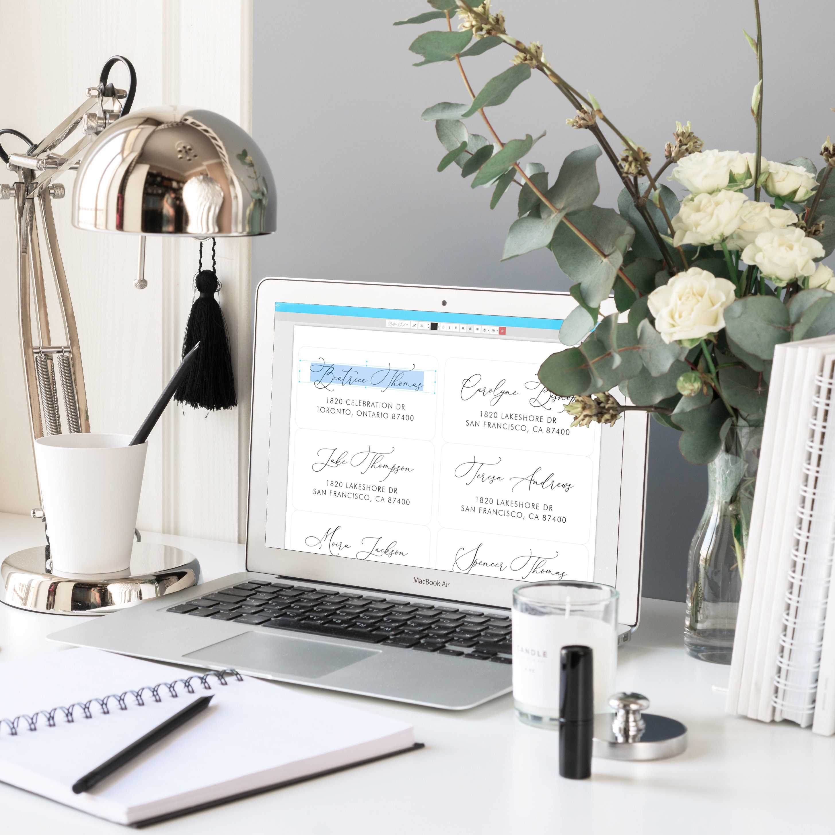 Printable Address Labels Template DIY Avery 4x2 Address - Etsy