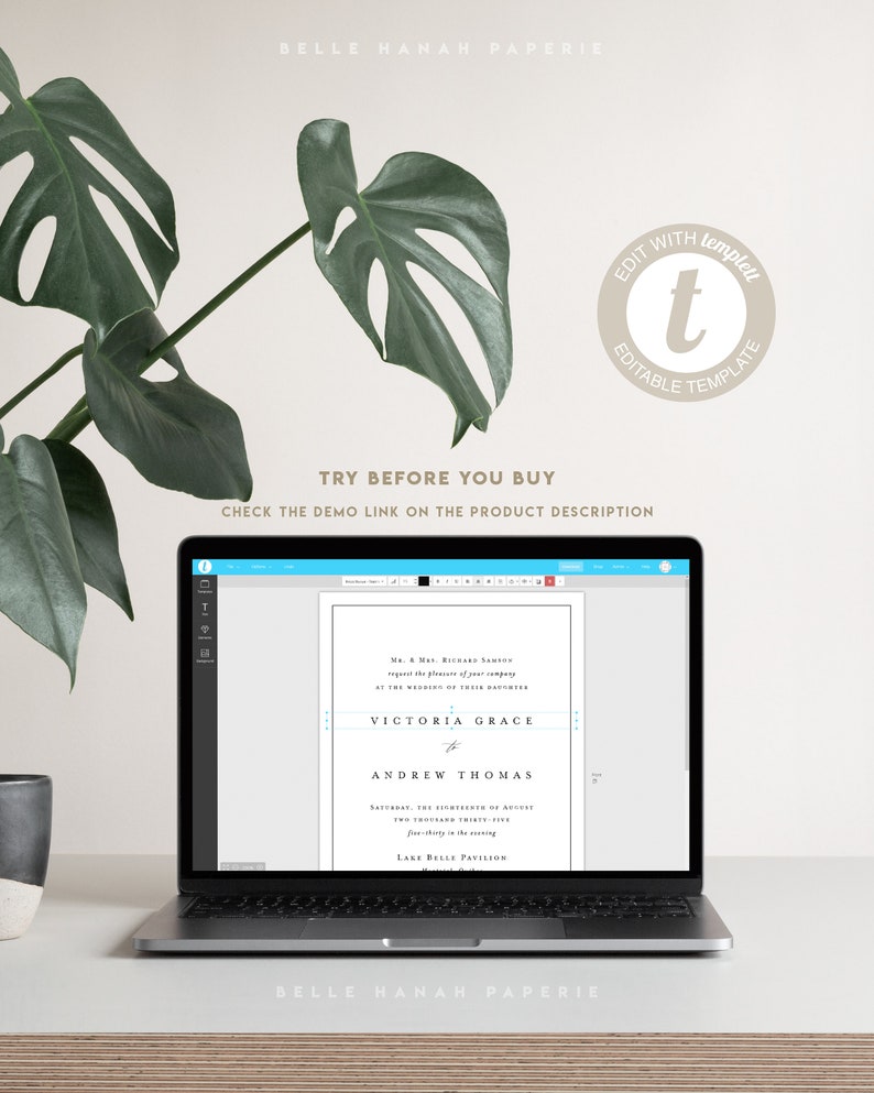 Printable Blush Floral Birthday Party Invitation Template | Etsy