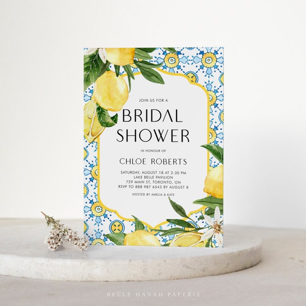 Lemon Bridal Shower Invitation - Etsy
