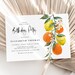 Printable Botanical Retirement Party Invitation Template - Botanical Lemons and Oranges ...