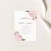 Printable Blush Floral Birthday Party Template - DIY Watercolor Blush ...