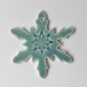 Set of 3 Snowflakes Choose Options Porcelain Christmas Decorations ...