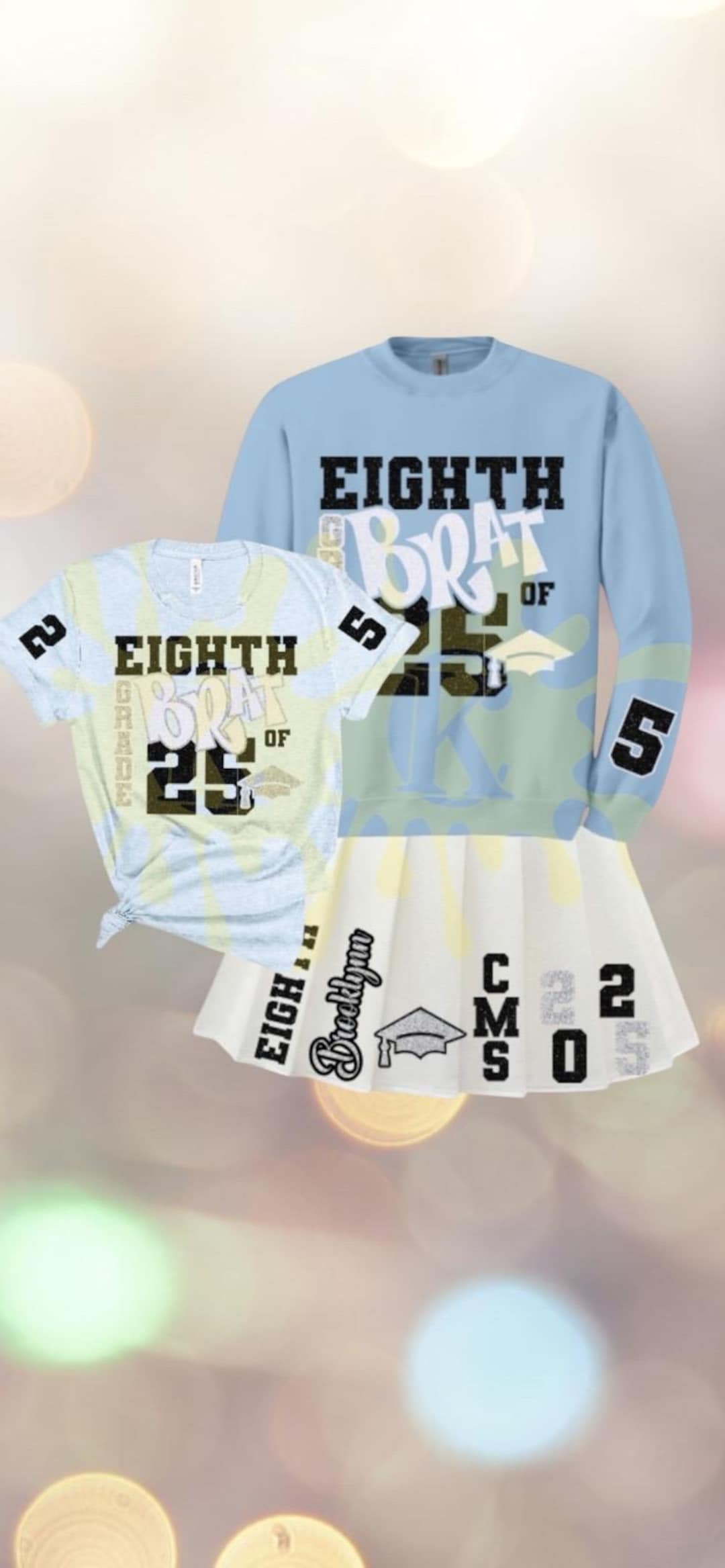 Eighth Grade Brat Graduation Skirt Set - Etsy