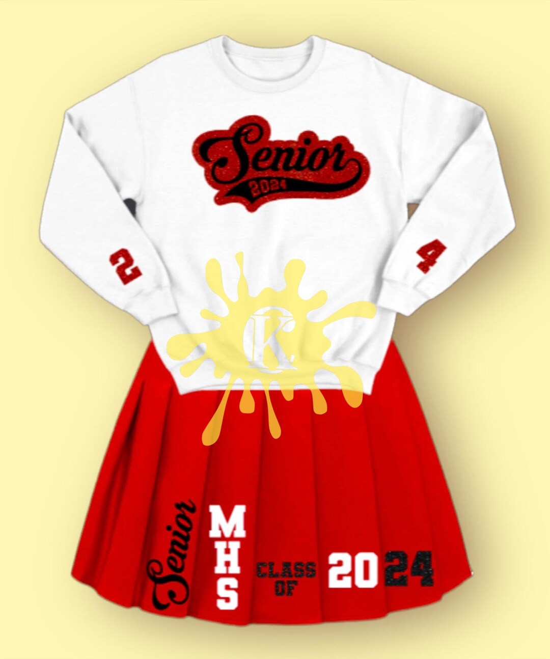 Senior Graduation Skirt Set - Etsy