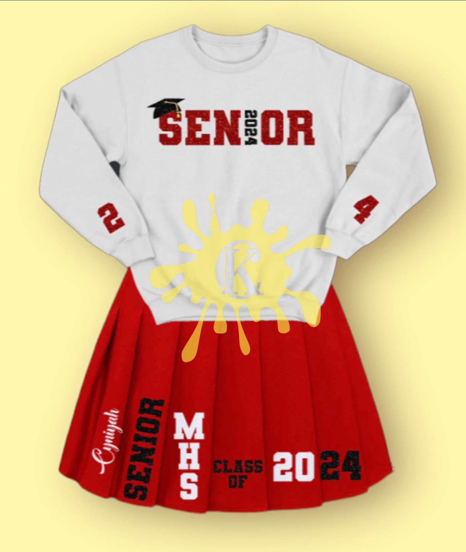 Senior Varsity Graduation Skirt Set - Etsy