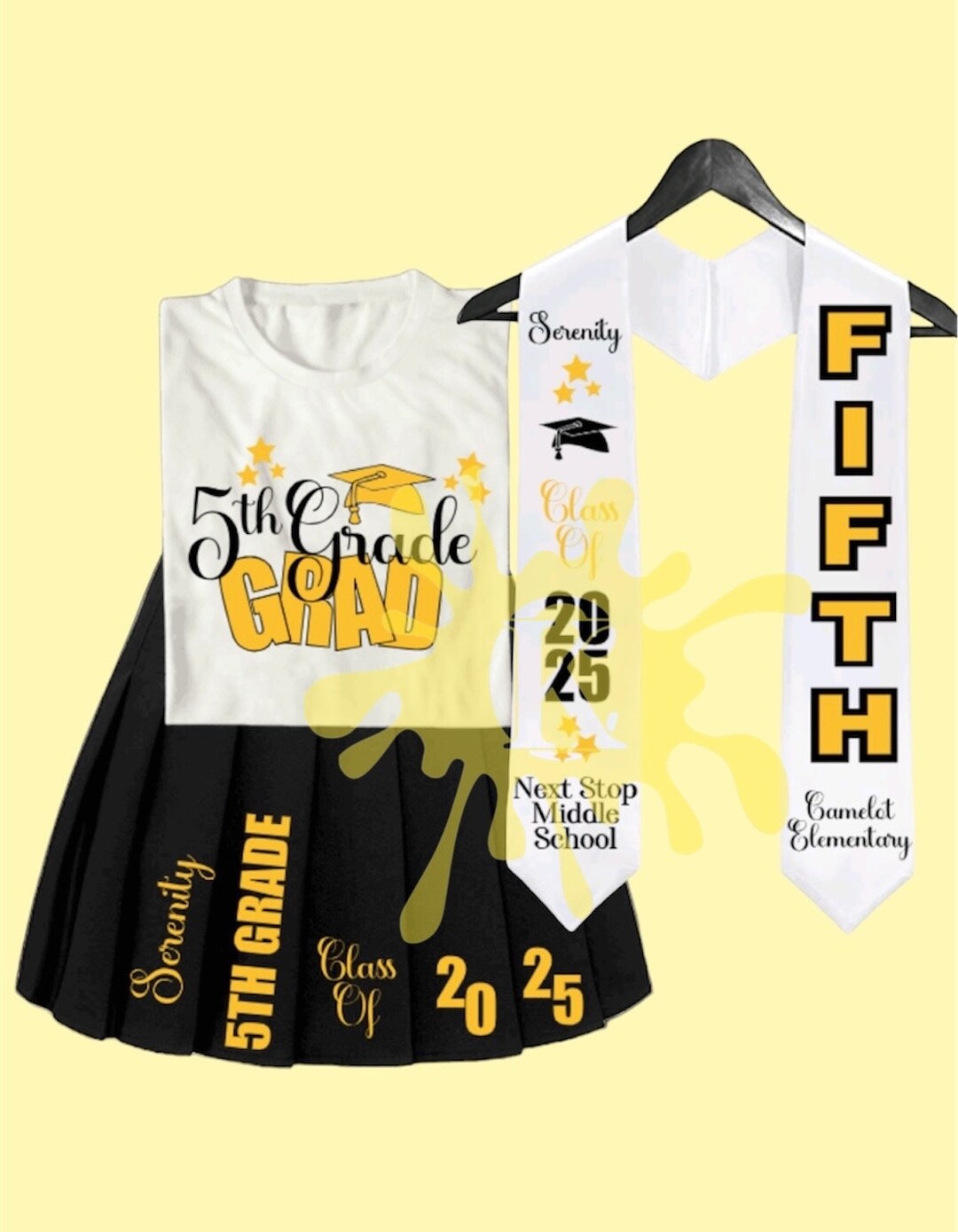 5th Grade Graduation Skirt Set - Etsy