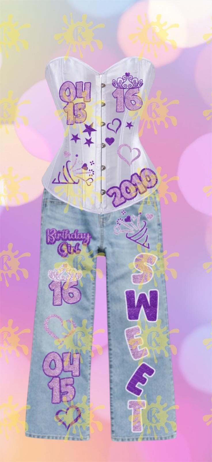 Sweet 16 Corset Outfit - Etsy