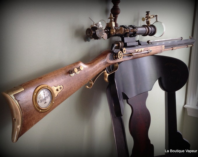 Handmade Steampunk Rifle Made From Vintage and Antique Recycled 1800s ...