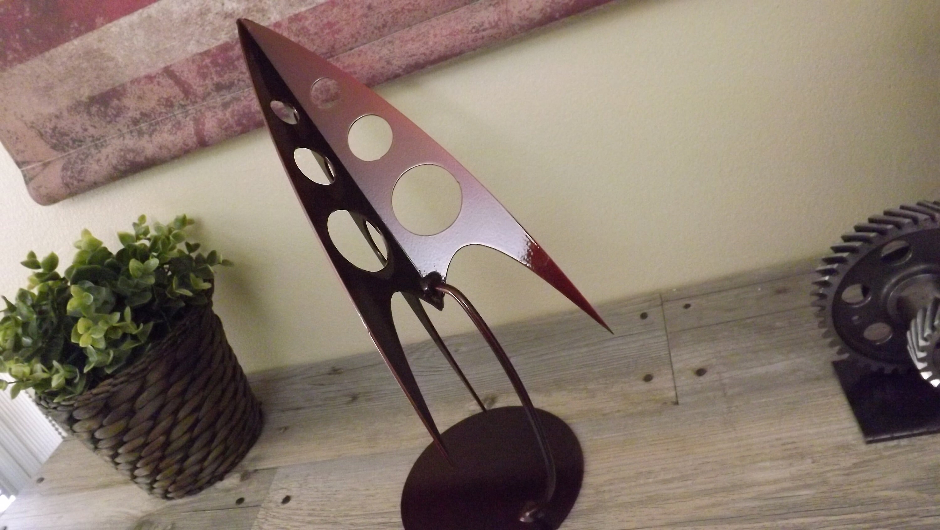 Mid Century Googie Art Rocket Sculpture. - Etsy