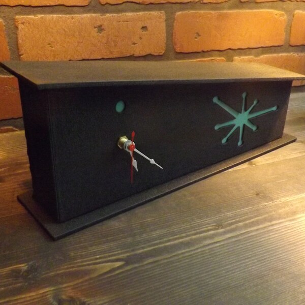 Mid Century Clock - Etsy