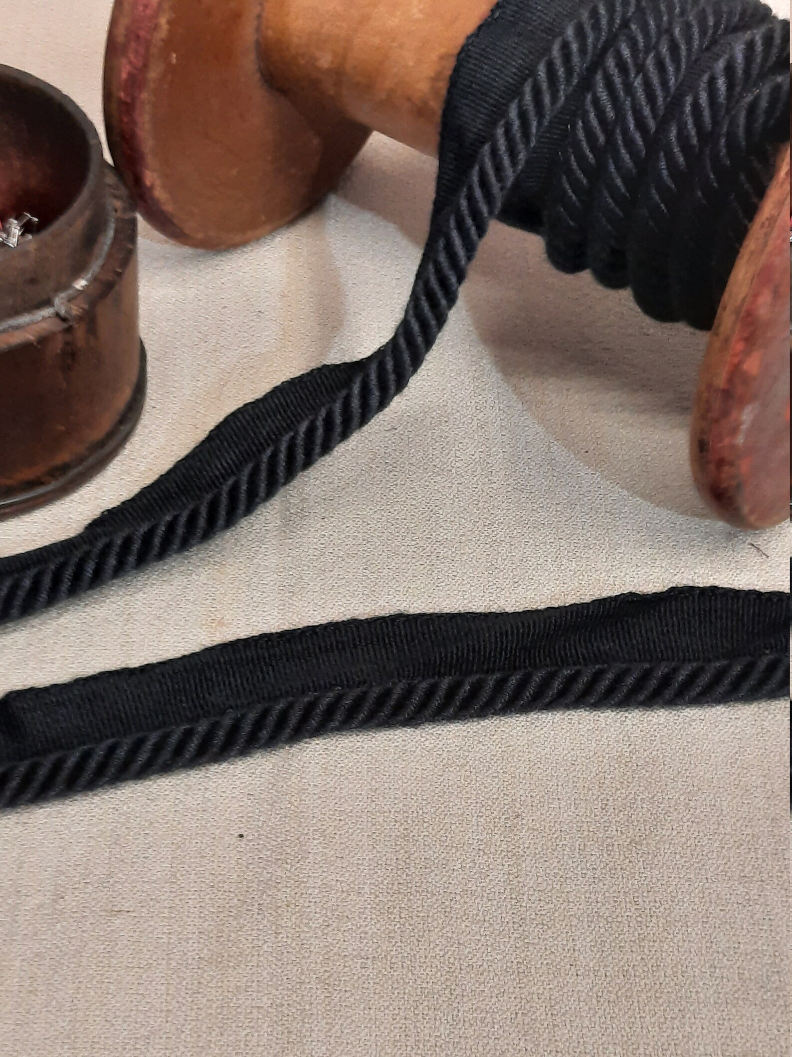 Antique French cotton ribbon Trim Pasamanería de seda ribete - Etsy España