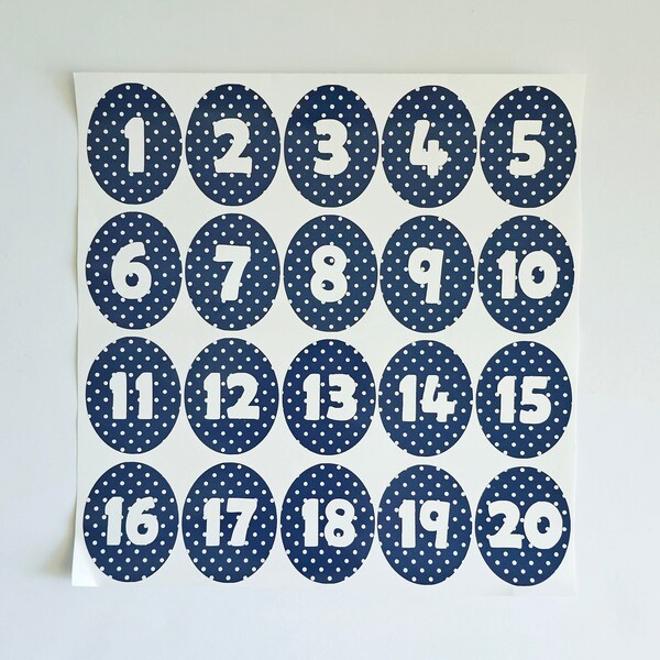 Polka Dots Number - Etsy
