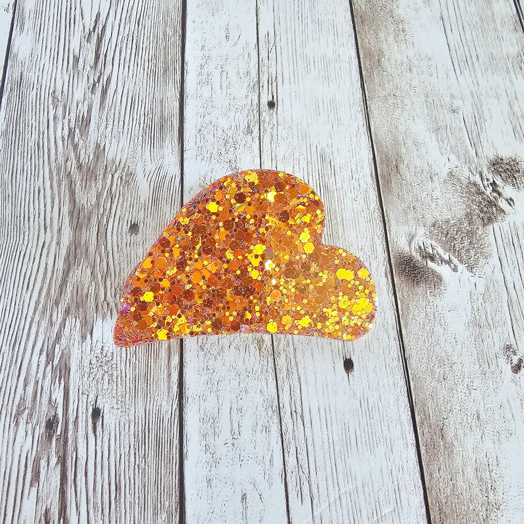 Orange and Yellow Gold Color Shift Glitter Resin Claw Clip - Etsy