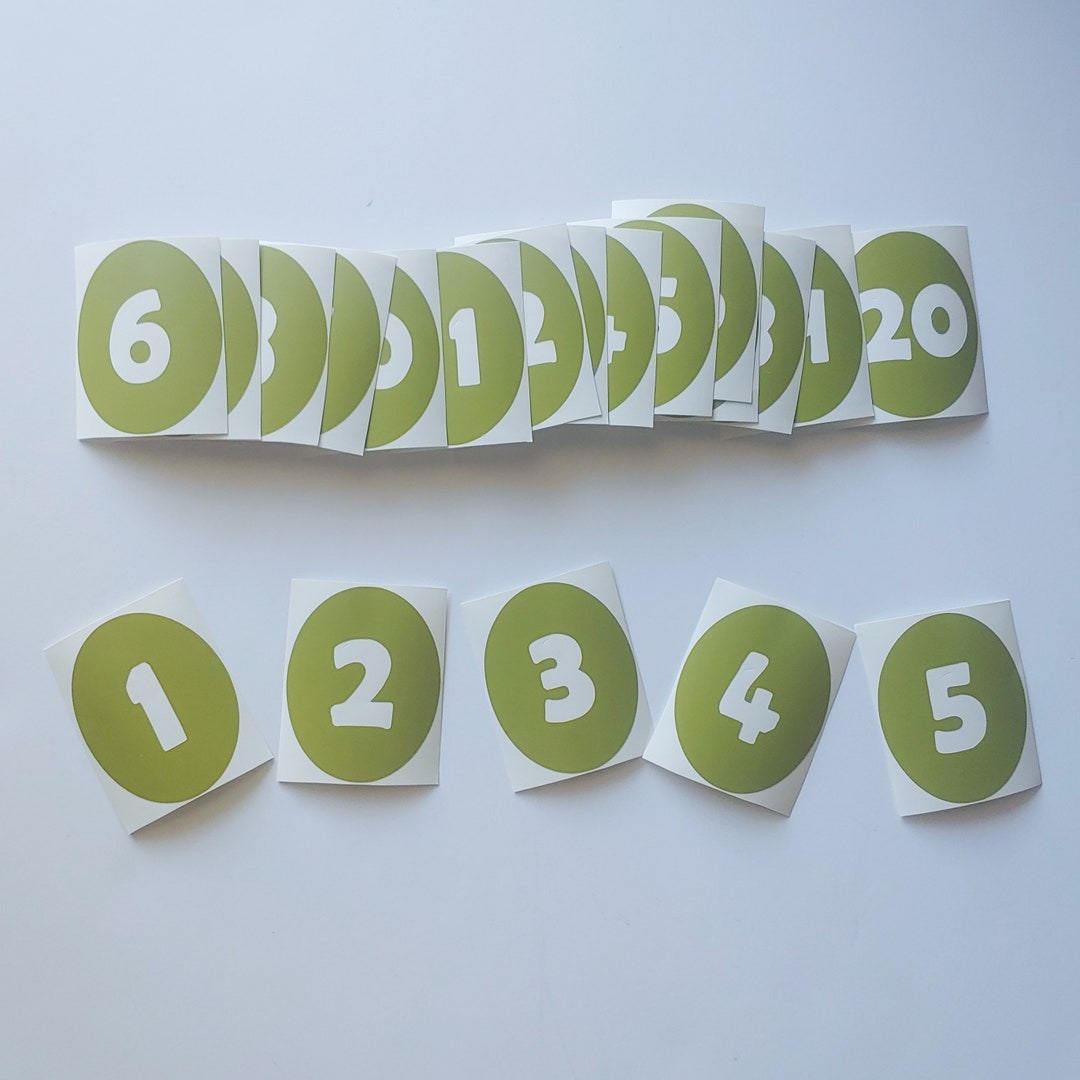 Clearance Olive Number Vinyl Floor Decals limited Edition - Etsy
