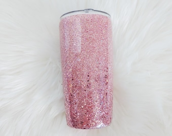 Rose Gold Glitter Tumbler/yeti Rose Gold Cup/glittered Yeti Tumbler ...