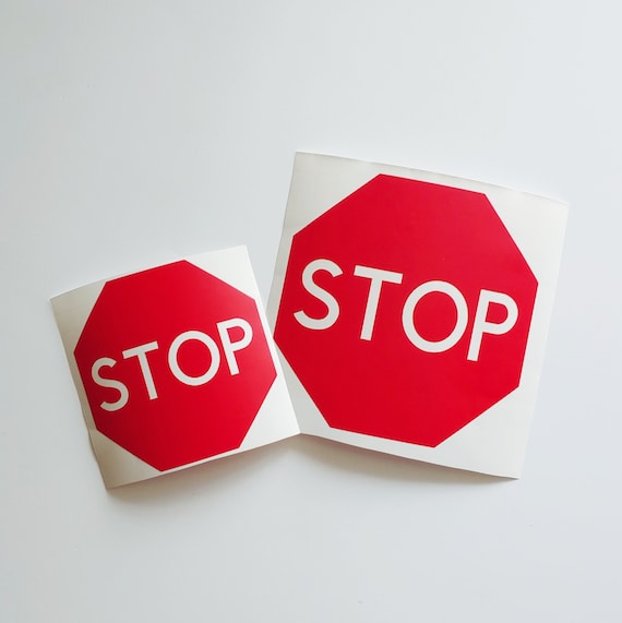 Stop Sign Floor Decals | Etsy