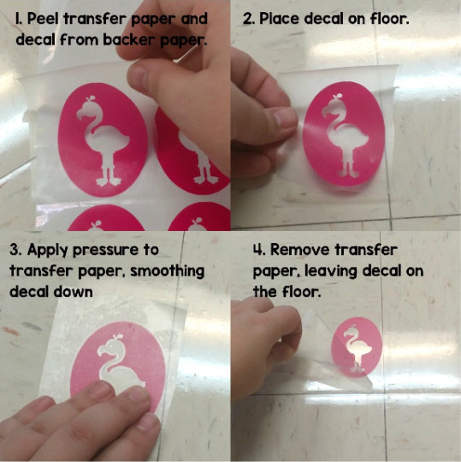 Lilac Number Vinyl Floor Decals limited Edition Color - Etsy