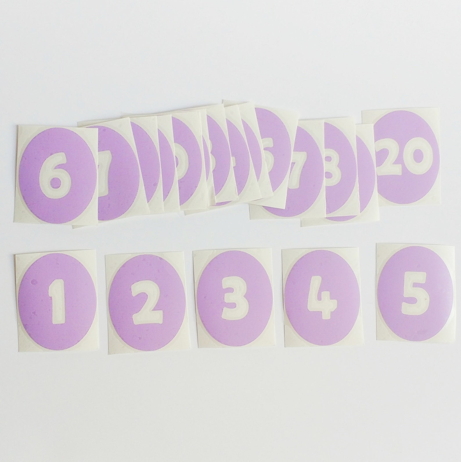 Lilac Number Vinyl Floor Decals limited Edition Color - Etsy