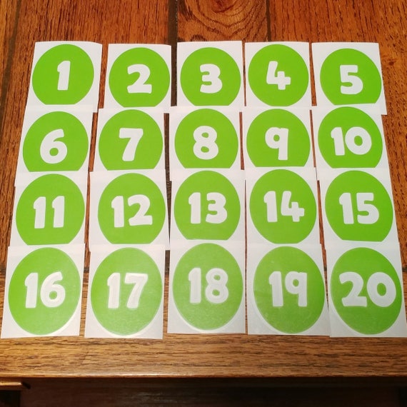 Number Vinyl Floor Decals for the Classroom | Etsy