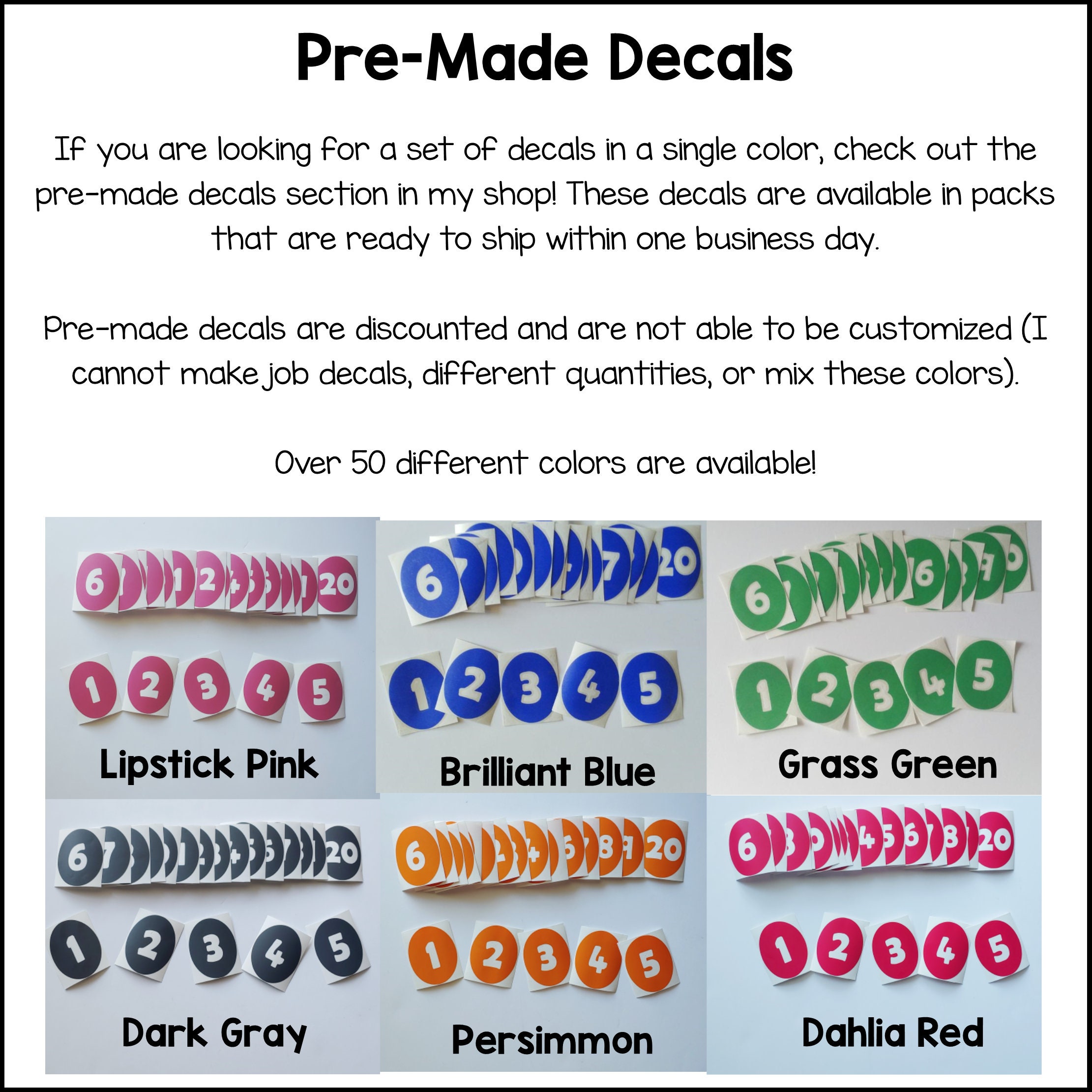 Number Vinyl Floor Decals for the Classroom - Etsy Canada