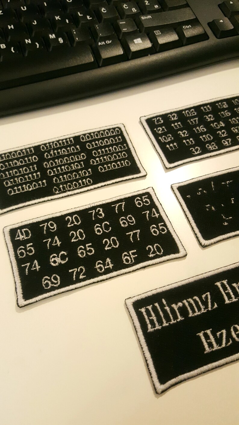 Coded Patches Spy Patches Secret Message Patches Geek | Etsy