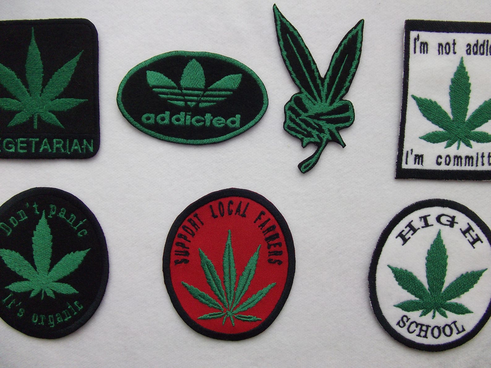 Weed Patches Marijuana Patches Hippie Patches Vegetarian | Etsy