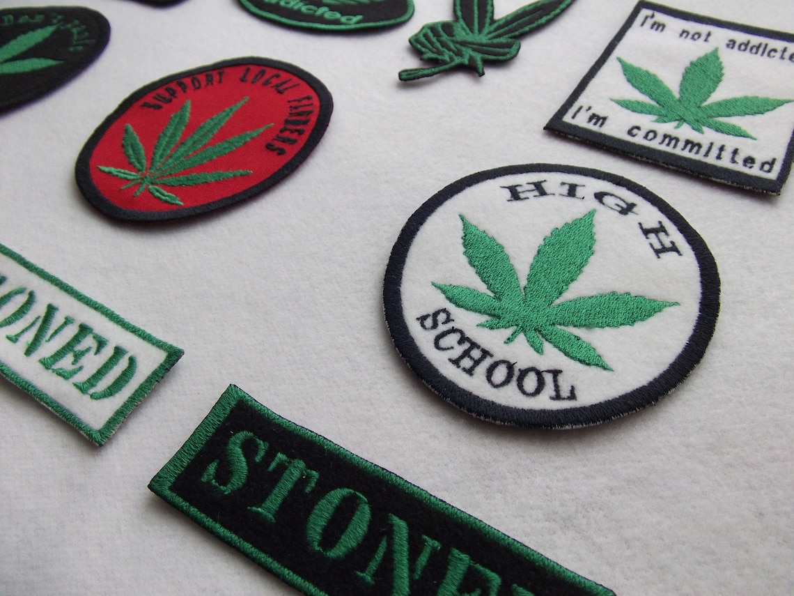 Weed Patches Marijuana Patches Hippie Patches Vegetarian - Etsy
