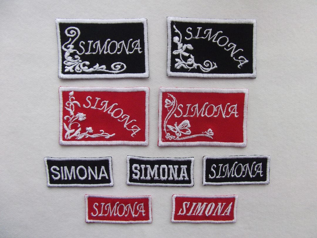 Custom Embroidered Name Tags ,name Patch, Sew on . Buy 5 Get 1 Extra ...