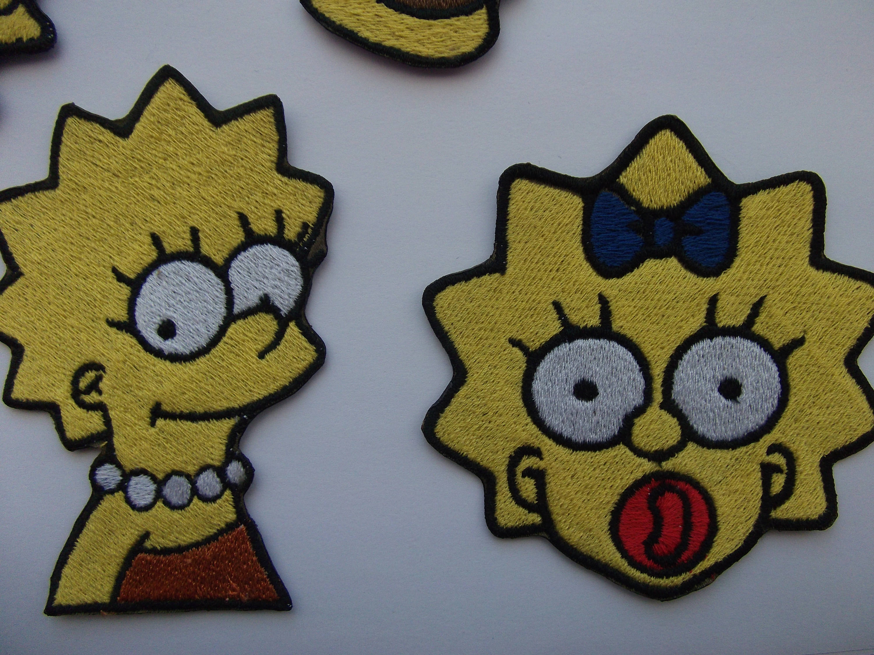 The Simpsons Patches Homer, Marge, Bart, Lisa, Maggie, Sew on Patches ...