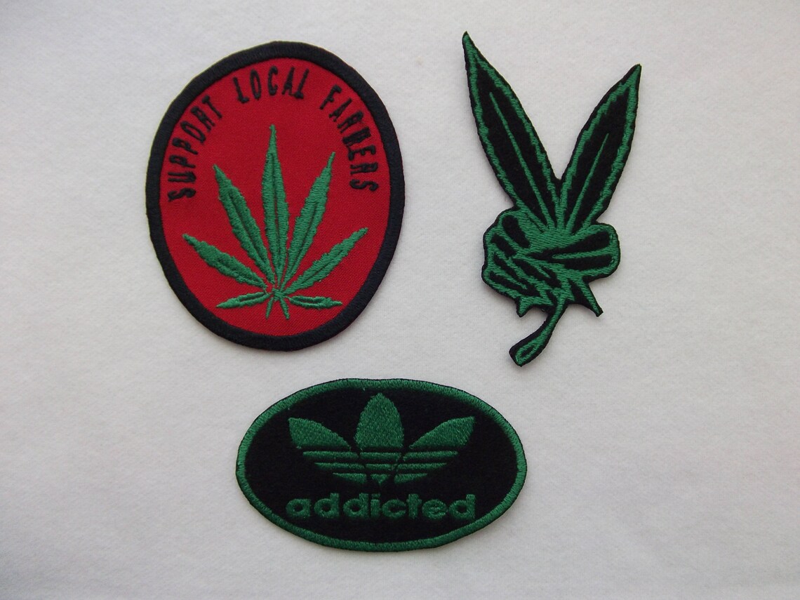 Weed Patches Marijuana Patches Hippie Patches Vegetarian - Etsy