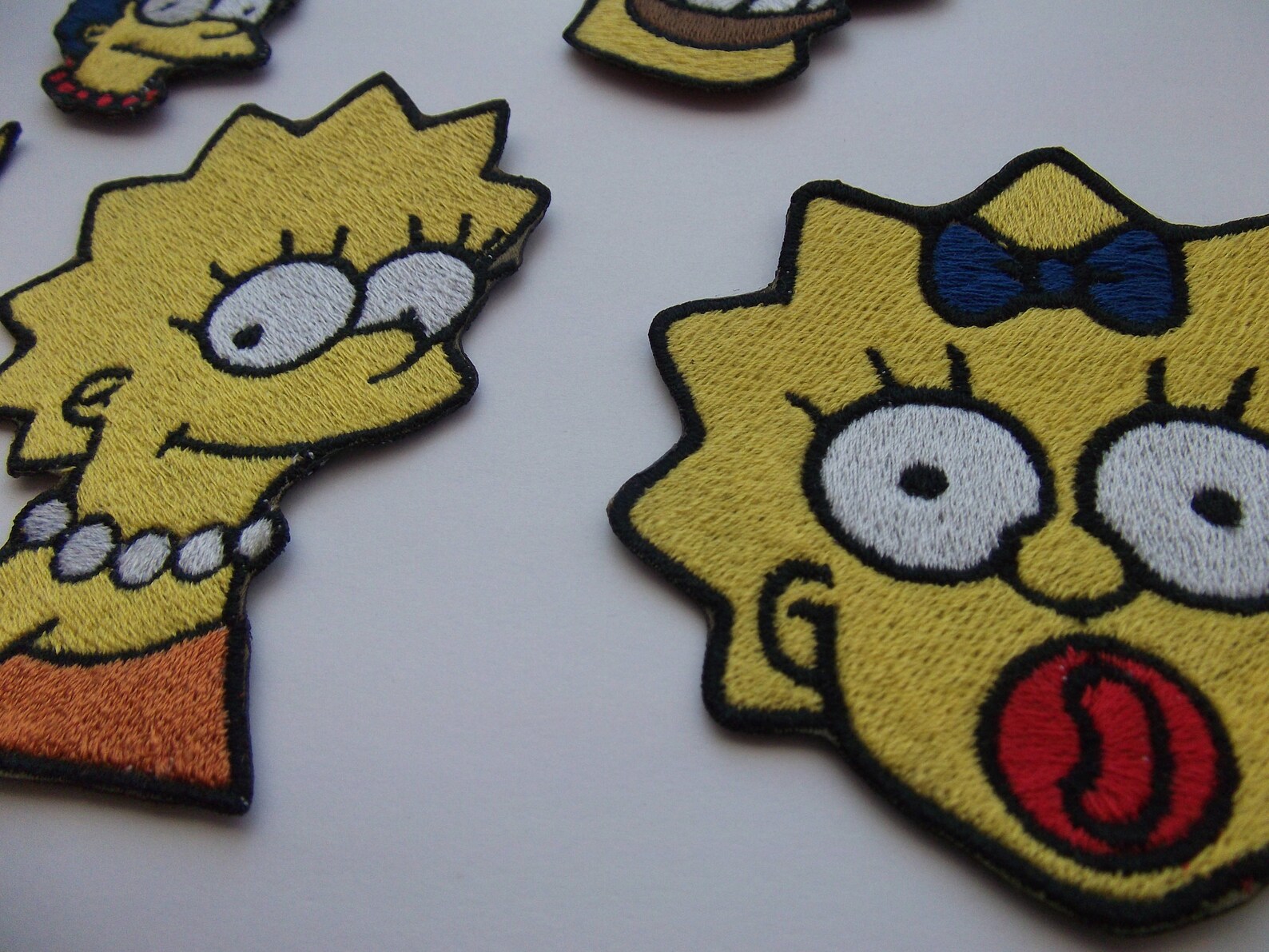 The Simpsons Patches Homer, Marge, Bart, Lisa, Maggie, Sew on Patches ...