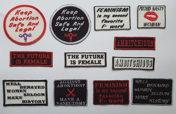 Feminist Patches Women's Rights Girl Poweruterus | Etsy