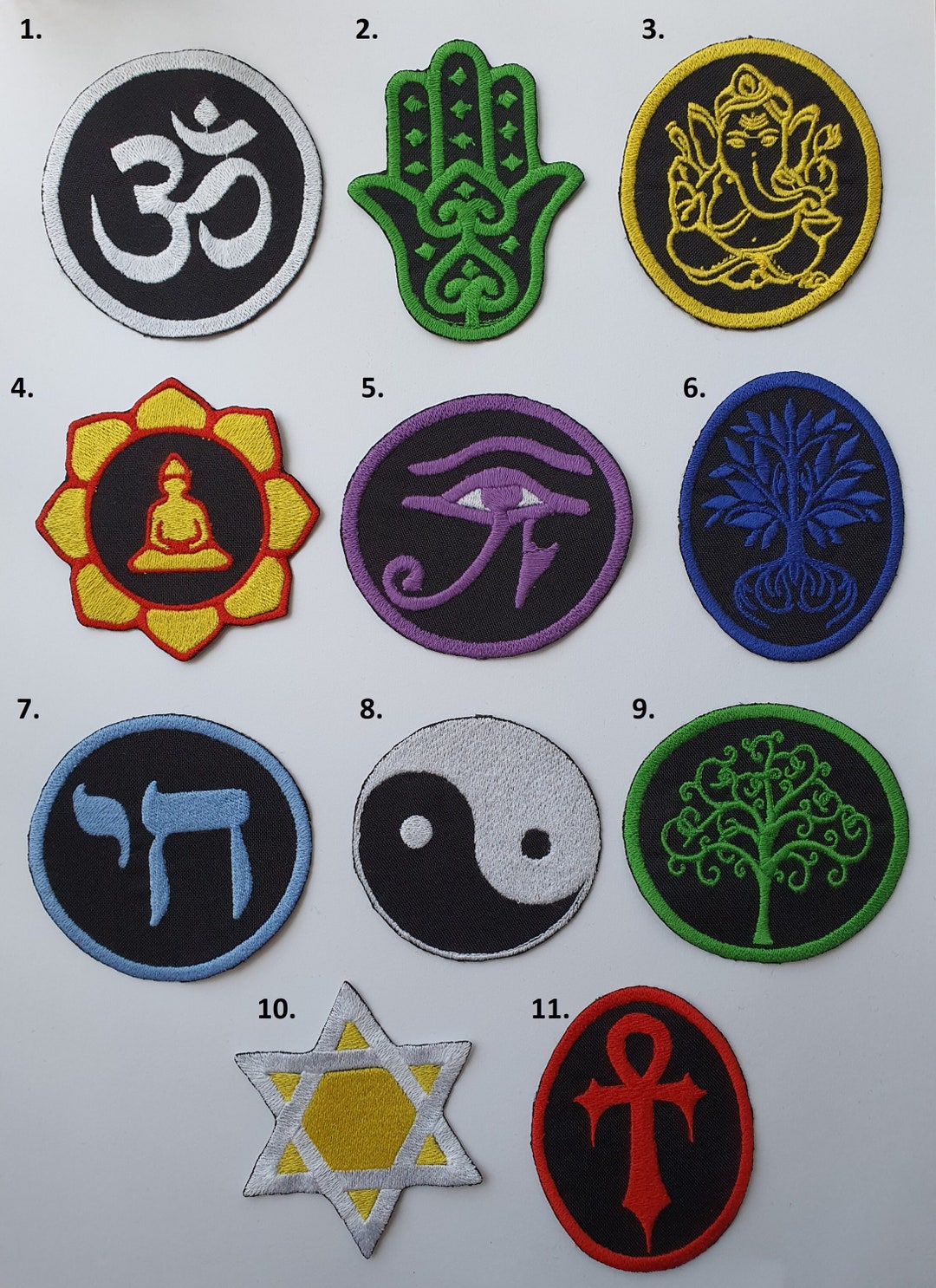Spiritual Patches, Symbol Patches, Shamanic Patches, Hamsa, Tree of ...