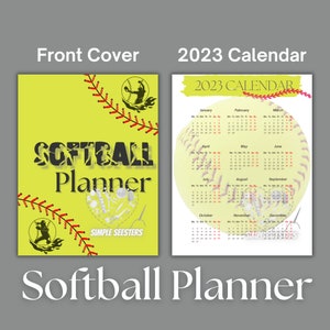 Softball Planner Printable PDF Oct '23 Dec '24 - Etsy