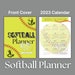 Softball Planner Printable PDF Oct '23 - Dec '24 - Etsy